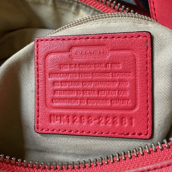 Coach | Bags | Coach Red Orange Leather Legacy Courtenay Hobo 2238 ...